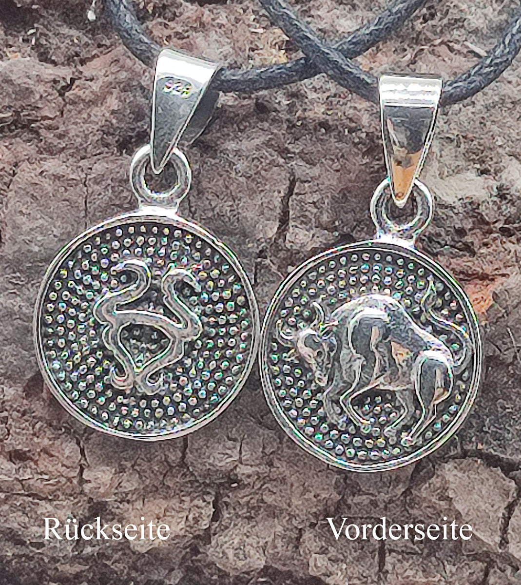 Anhänger 443 Stier - Silber – Kiss of Leather