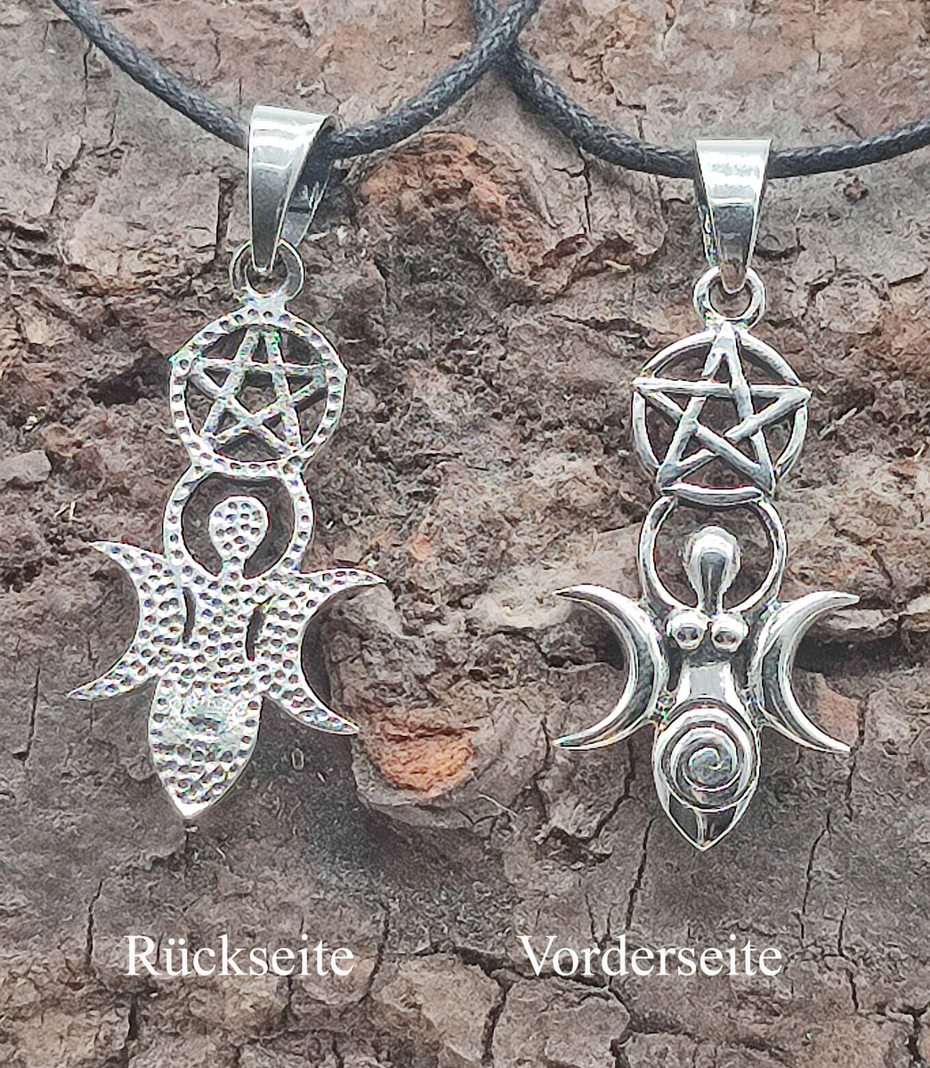 Anhänger 455 Triple Goddess - Silber – Kiss of Leather