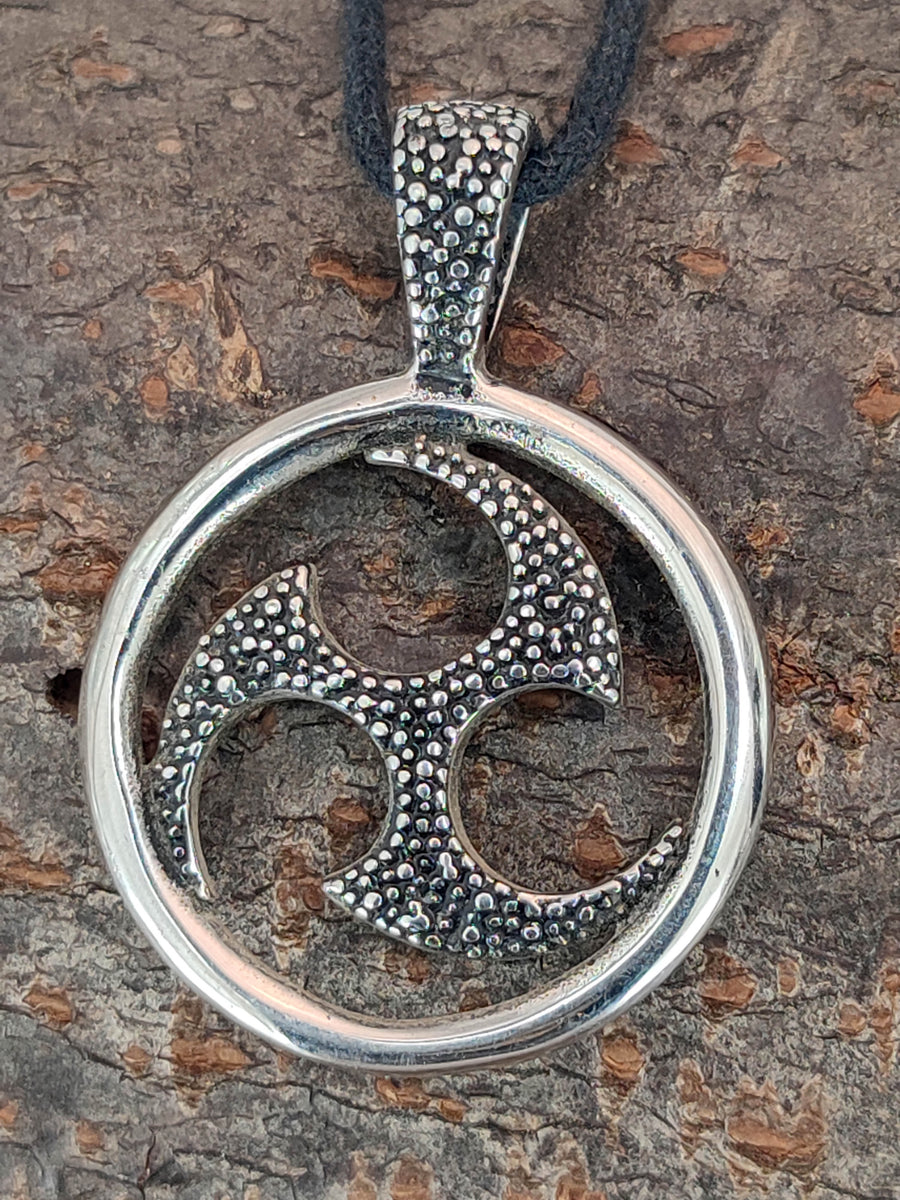 Triskele 143 mit Panzerkette - Edelstahl – Kiss of Leather