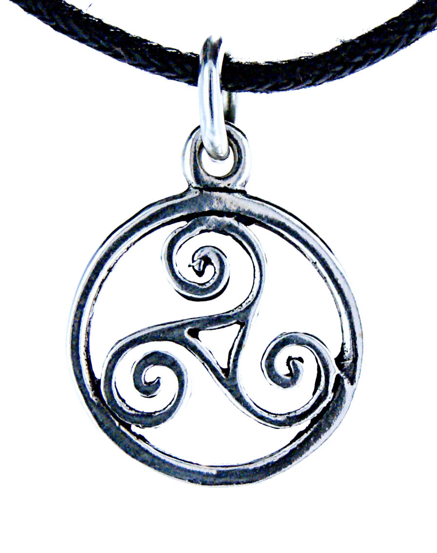 Anhänger 23 Triskele - Silber – Kiss of Leather